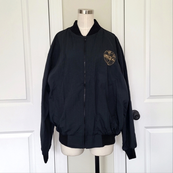 Universal | Jackets & Coats | Vtg Universal Studios Embroidered Bomber ...